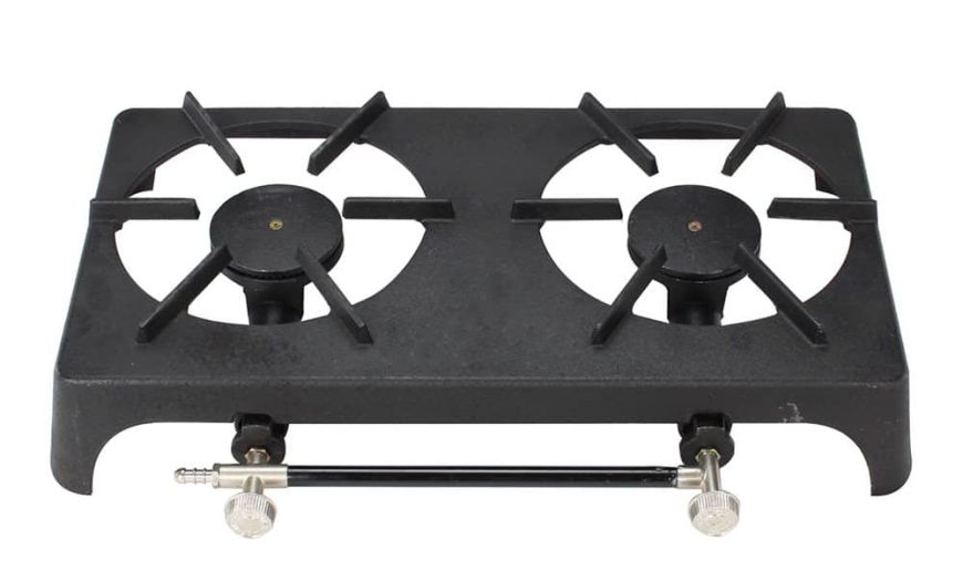 Réchaud gaz fonte 2 feux TOMPRESS RECFON02